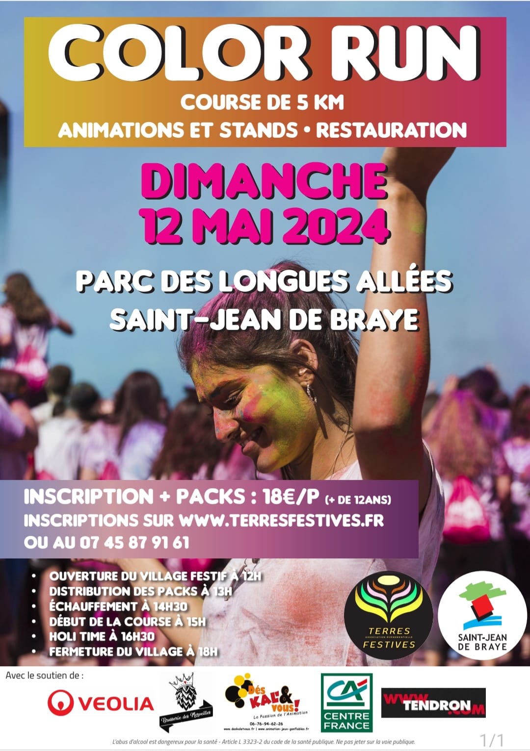 Terres Festives, Terres de jeux, Terres de feux, Color Run